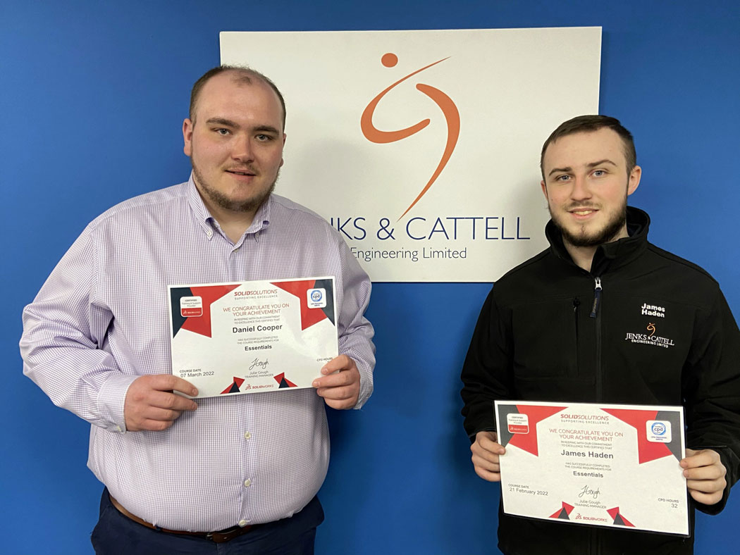 SolidWorks Course Aids Capabilities for Dan & James - Jenks & Cattell ...